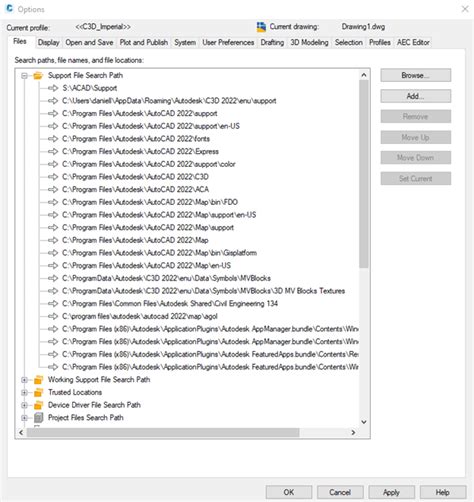 Networked Cad Management Part 1 Support Folder Acadlsp And Acaddoc