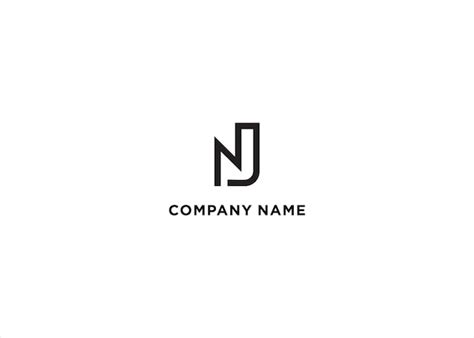 Premium Vector Initial Letter Logo Nj Jn Logo Stock Vector