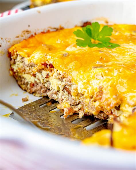 Low Carb Bacon Cheeseburger Casserole Cheekykitchen