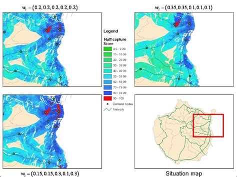 Weighted maps for the different weight patterns when λ 2 Download Scientific Diagram