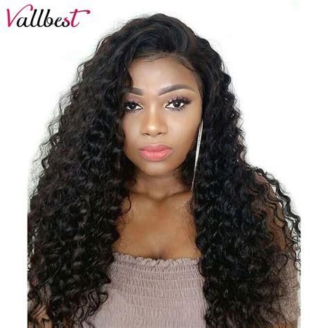 Vallbest 150 Density Brazilian Deep Wave 360 Lace Frontal Wig Pre