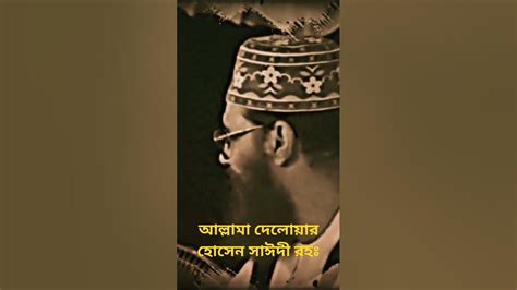 আল্লামা দেলোয়ার হোসেন সাঈদী রহঃ Youtube