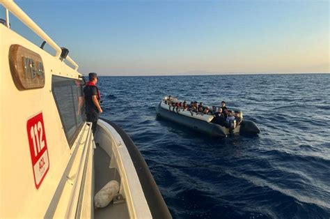 Turkish Coast Guard Saves 58 Migrants Greece Pushed Back Daily Sabah