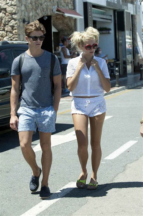 Pixie Lott Leggy In Shorts On Vacation In Marbella July 2015