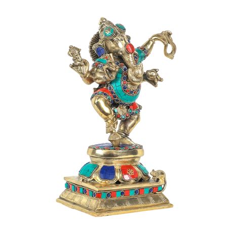Brass Dancing Ganesha Ragaarts