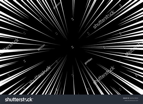 White Speed Line On Black Background Stock Vector Royalty Free