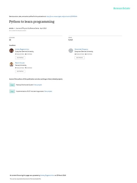 Python To Learn Programming Pdf Computer Programming Python