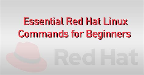 Essential Red Hat Linux Commands For Beginners