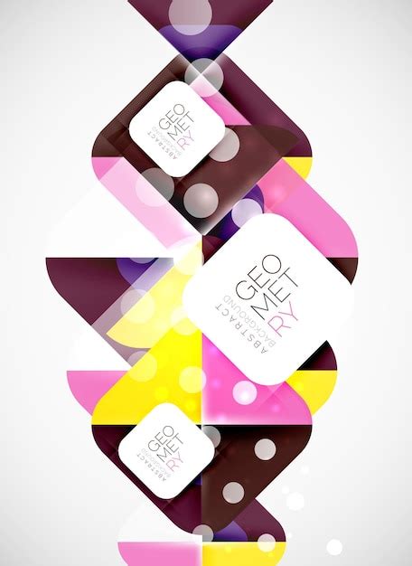 Premium Vector Square And Triangle Pattern Background