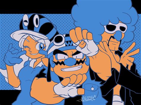 Wario Mona And Jimmy T Warioware And More Drawn By Omu Sinsindan Danbooru