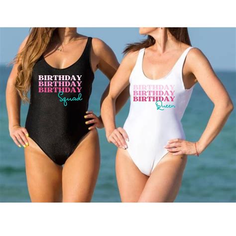 Birthday Queen Swimsuit Birthday Girl Birthday Swimwear Beach