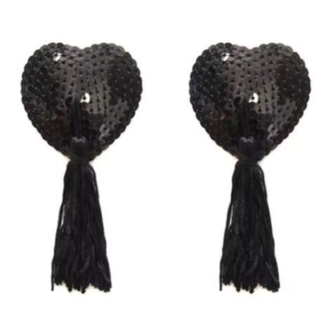 Nipple Tassels Sexy Burlesque Sequin Pasties Covers Adhesive Breast