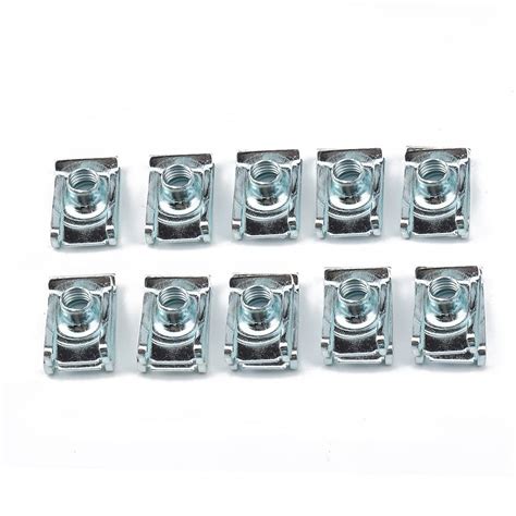 Pack Of 10 Threaded Clip Nuts M4 M5 M6 M8 Sheet Metal Nuts Stainless