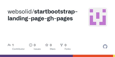 GitHub Websolid Startbootstrap Landing Page Gh Pages