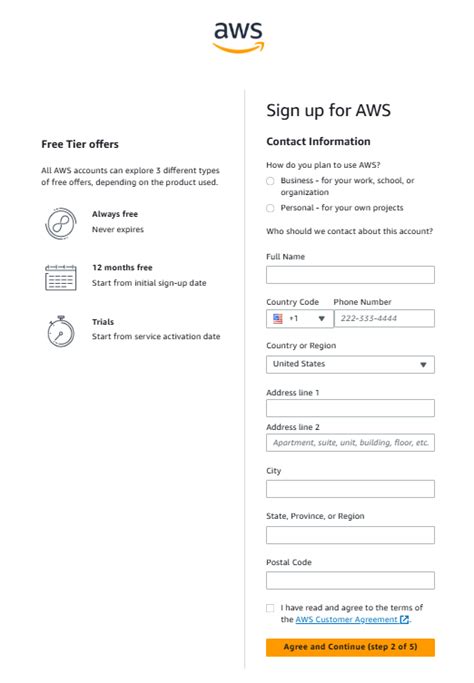 create a free aws account step by step guide 2025 javacodepoint