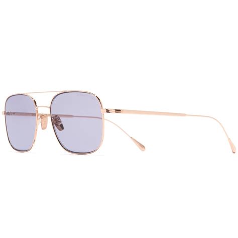 0003 Aviator Sunglasses 18k Rose Gold