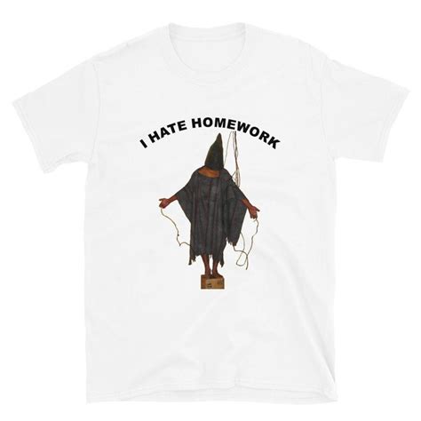 I Hate Homework Short Sleeve Unisex T Shirt I Hate