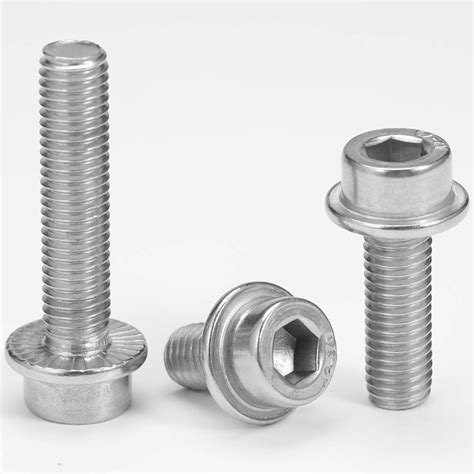 M12 175 304 Stainless Steel Flange Hex Socket Head Cap Screws Allen