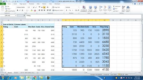 Hàm Getpivotdata Trong Excel Youtube