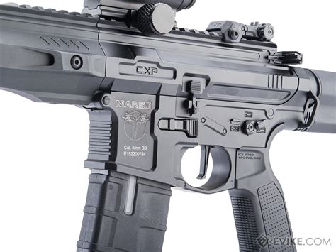 ICS CXP MARS II DMR M Airsoft EBB AEG Rifle W Integrated Mosfet Color Black Airsoft Guns