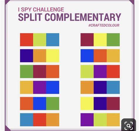 Split Complementary Color Scheme Complementary Color Pairs Split