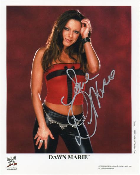 Dawn Marie Wwe Signed Promo Photo Print