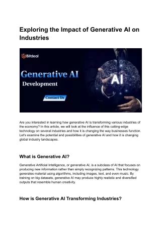 PPT - Exploring the Impact of AI Embedded in Products on Global Industries PowerPoint ...