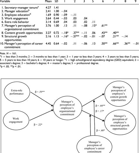 Means Standard Deviations And Correlations For All Variables