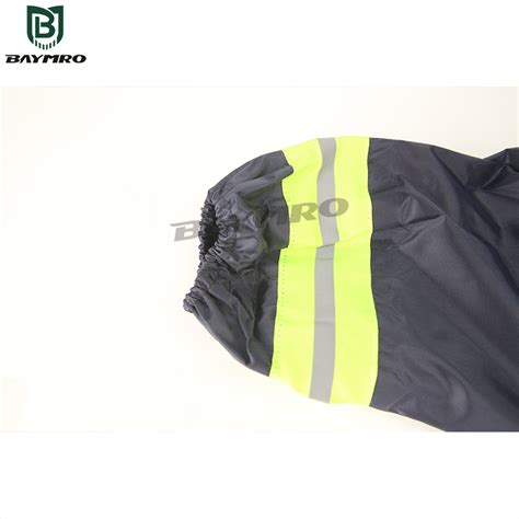 Polyester Fabric With Pvc Coating Raincoat With Reflective Baymro