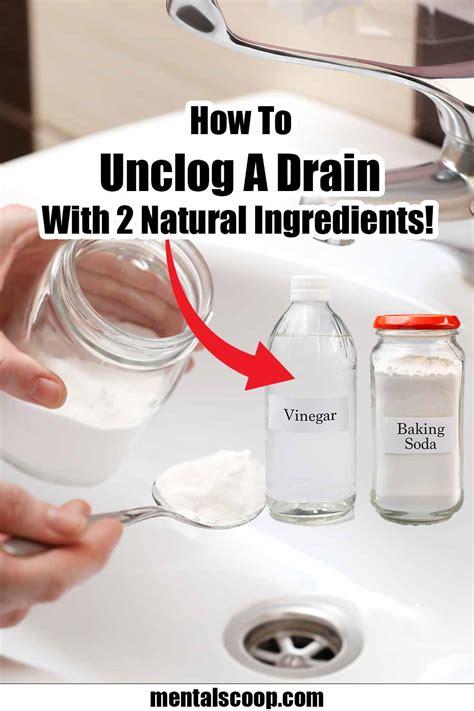 How To Unclog A Drain With 2 Natural Ingredients Mental Scoop
