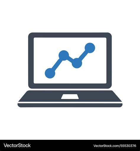 Seo Monitoring Icon Data Analysis Royalty Free Vector Image