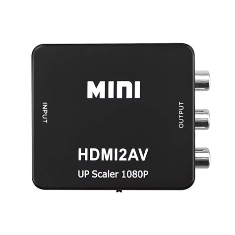 Wiistar 1080P Mini HDMI Naar RCA AV Composite Adap Grandado