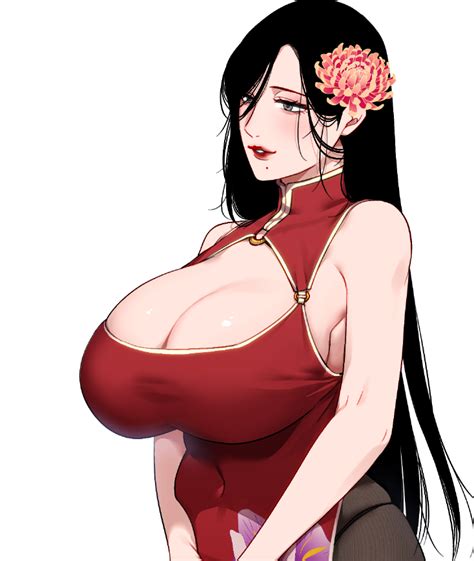 Rototika Original 1girl Black Hair Blush Breasts China Dress