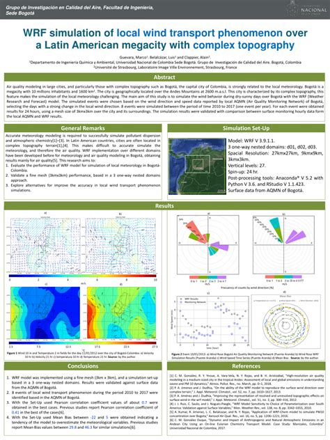 Pdf Wrf Simulation Of Local Wind Transport Phenomenon Over A Latin American Megacity With