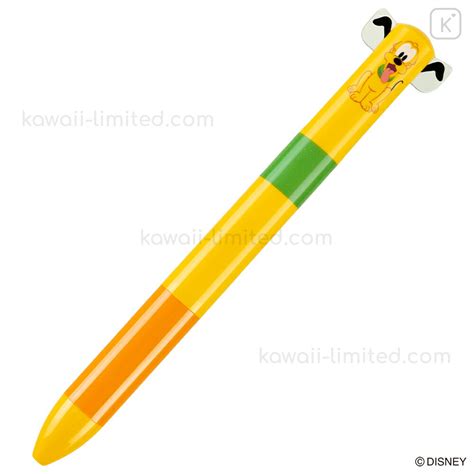 Japan Disney Two Color Mimi Pen Pluto Character Kawaii Limited