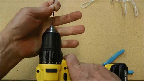 Twisting Wire With A Drill