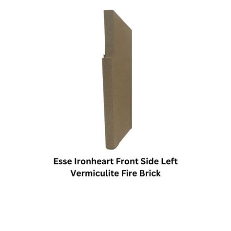 Esse Ironheart Front Side Left Vermiculite Firebrick Simply Stoves