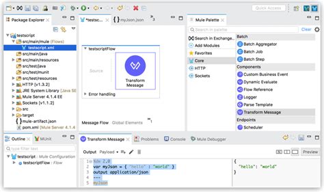 Dataweave Quickstart Mulesoft Documentation