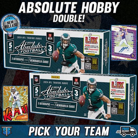 Break 060 Nfl Absolute Hobby Double Pick Your Team Stomp