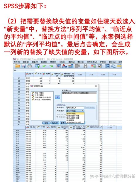 Spss缺失值处理（手把手教） 知乎