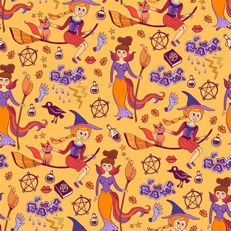 Seamless Witch Pattern Images Free Download On Freepik
