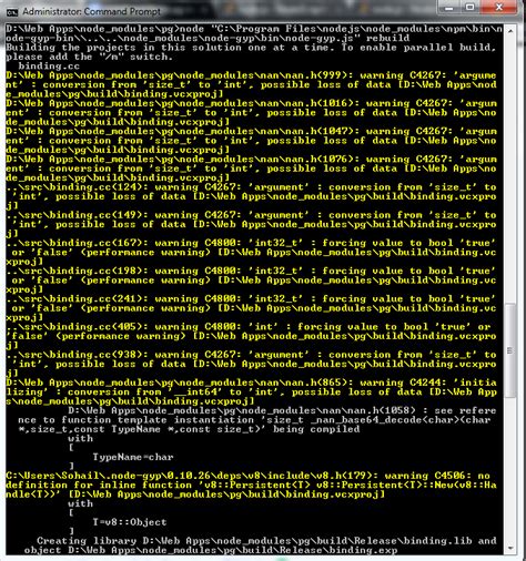 Nodejs Error While Installing Pg Module With Npm Stack Overflow