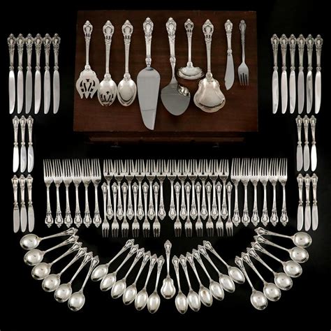Lunt Eloquence Sterling Silver Flatware Mid To Late 20th C Ebth