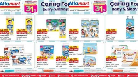 Promo Alfamart Hari Ini Kamis 8 September 2022 Belanja Pampers Anak