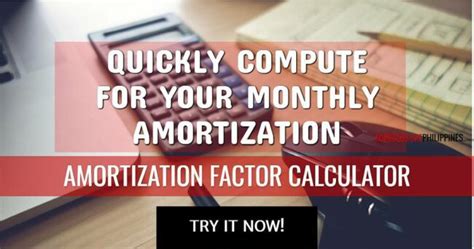 Amortization Factor Rate Calculator Quickly Compute For Monthly Payments