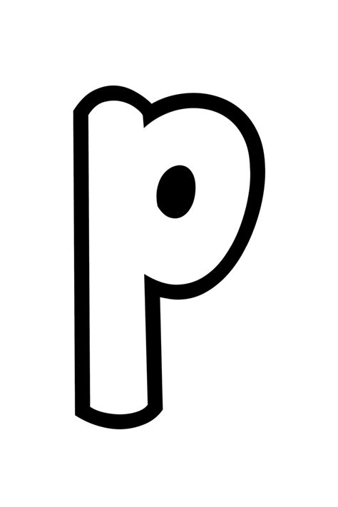 Free Printable Bubble Letter Stencils Bubble Letter P