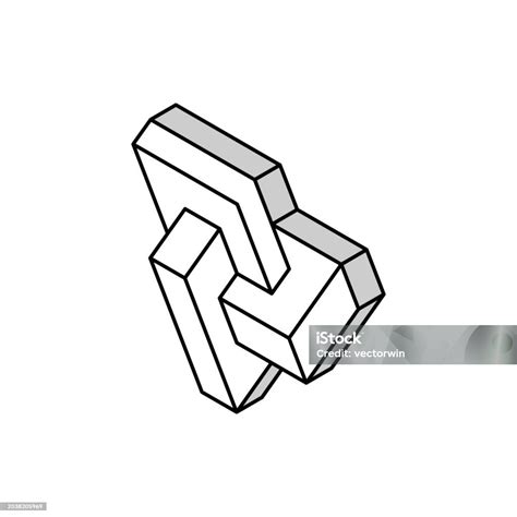 esher 불가능한 기하학적 모양 isometric 아이콘 벡터 일러스트 레이 션 0명에 대한 스톡 벡터 아트 및 기타 이미지