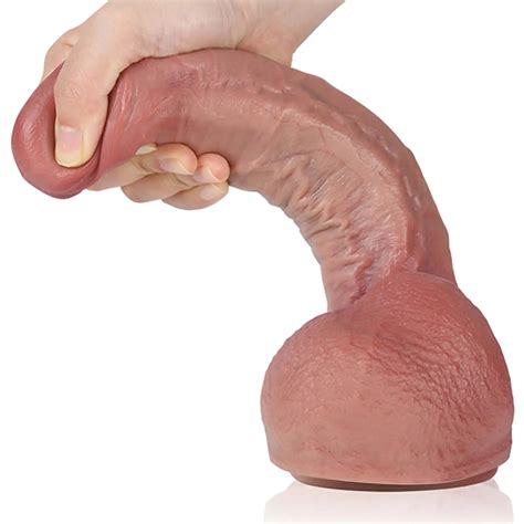 Super Realistic Feel Dildo With Metal Keel Bendable 925 Inch