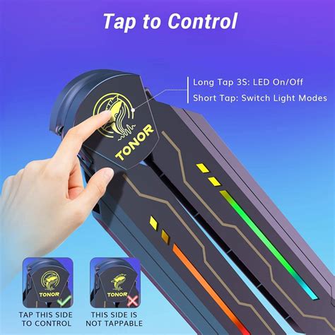 Tonor T90 Mic Arm With Rgb Light Mic Gaming Stick Suitable For Hyperx