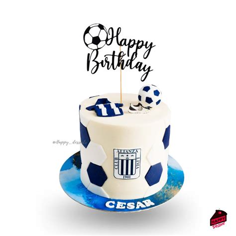 Pastel Alianza Lima Cesar HAPPY DESSERT Pastel Alianza Lima Cesar